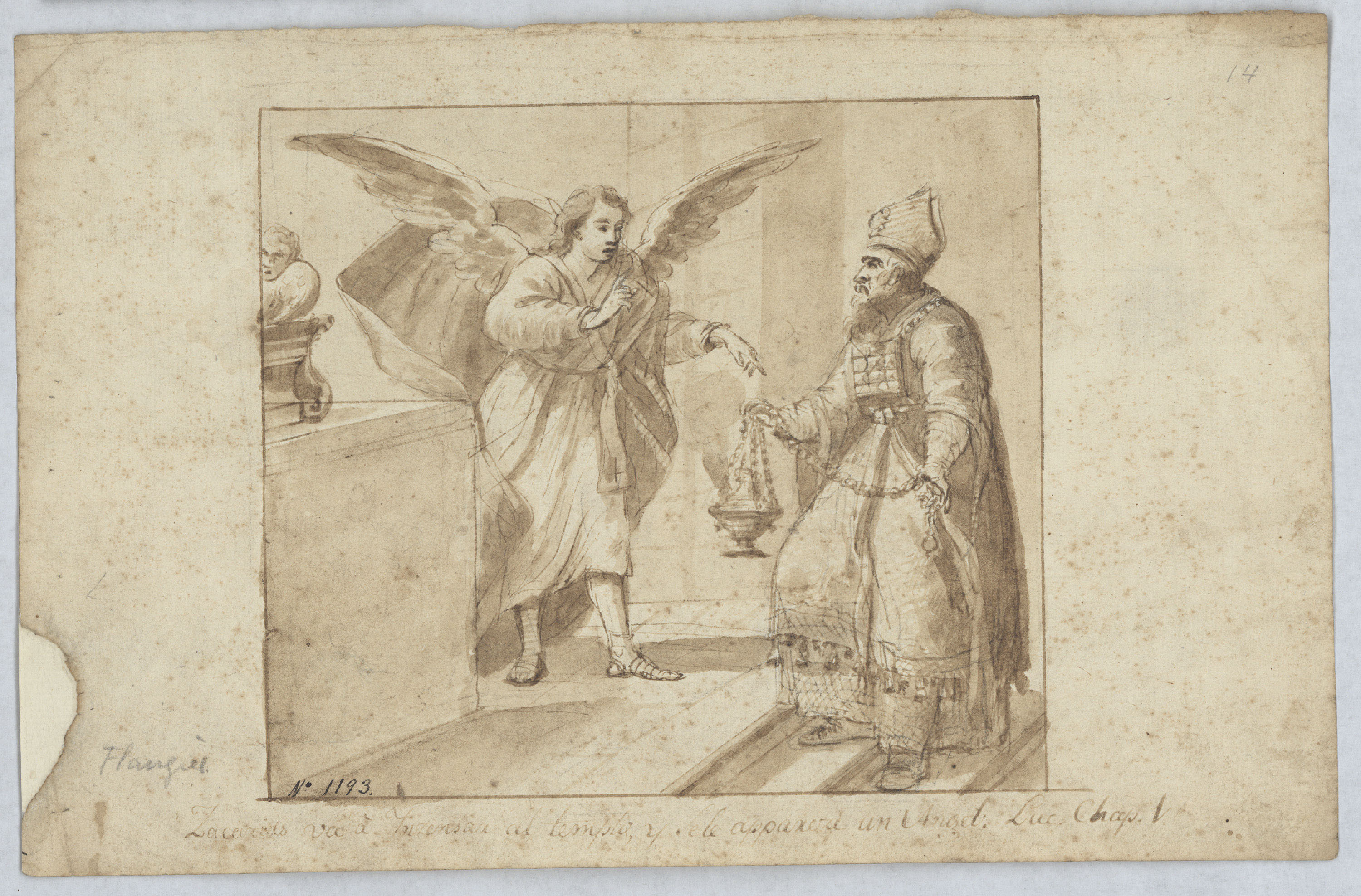 Aparición del ángel a Zacarías | Museu Nacional d'Art de Catalunya