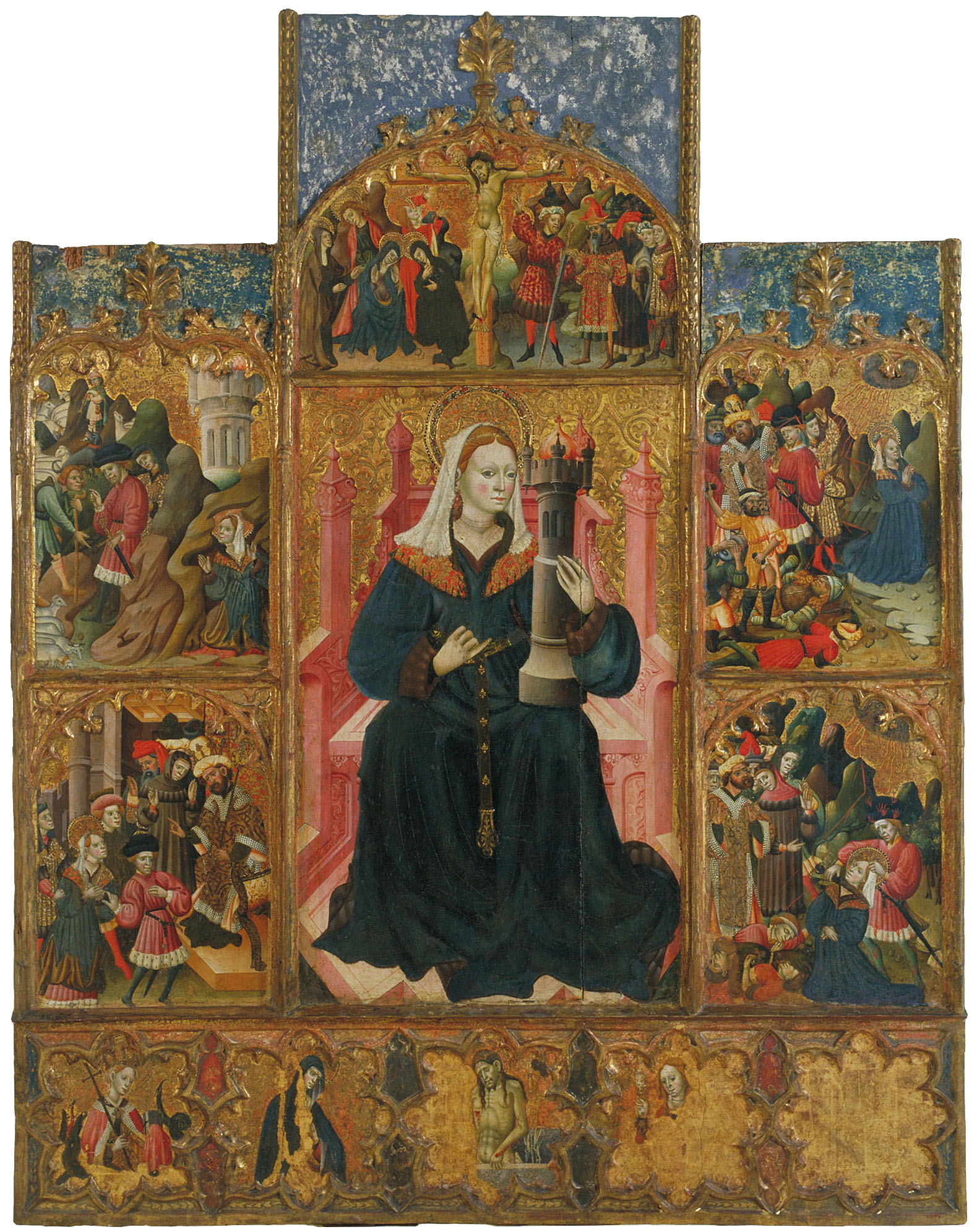 Retaule de santa Bàrbara | Museu Nacional d'Art de Catalunya