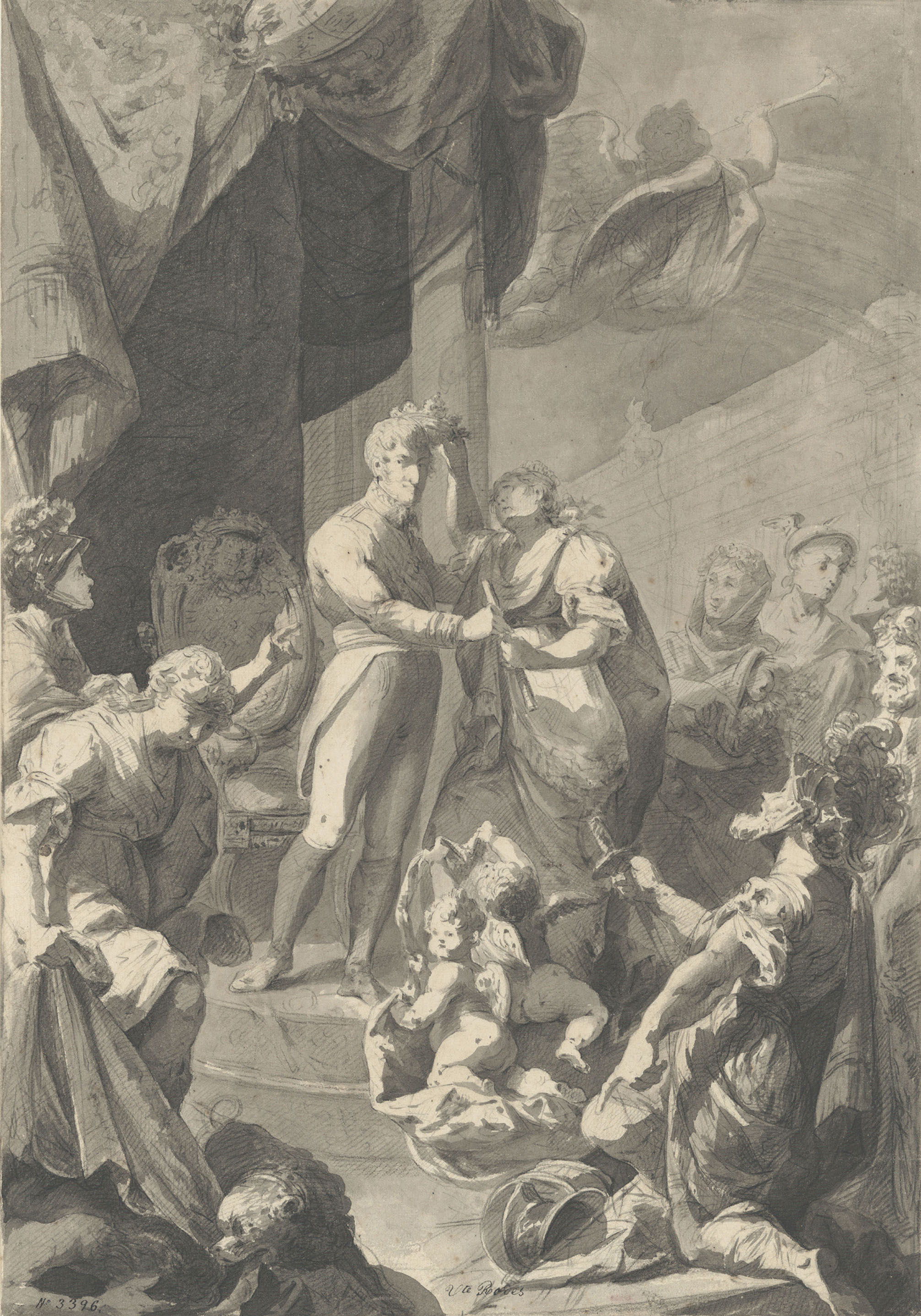 España coloca Fernando VII en el trono | Museu Nacional d'Art de Catalunya
