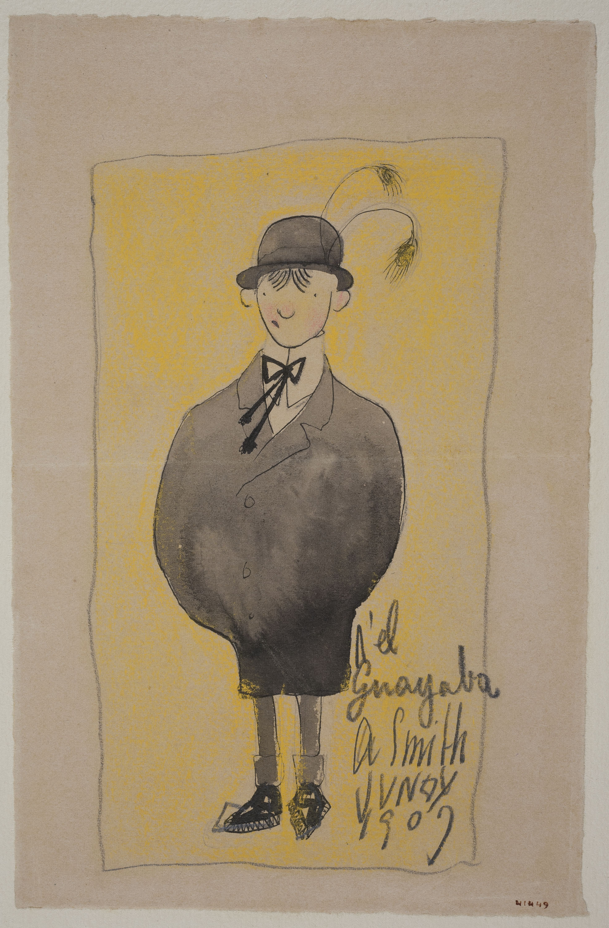 Caricatura de Ismael Smith | Museu Nacional d'Art de Catalunya